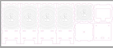 Lantern Laser Cutting Layout Forest Hill College