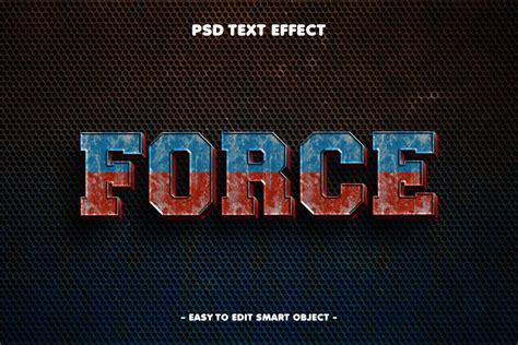 Premium Psd Force Text Effect
