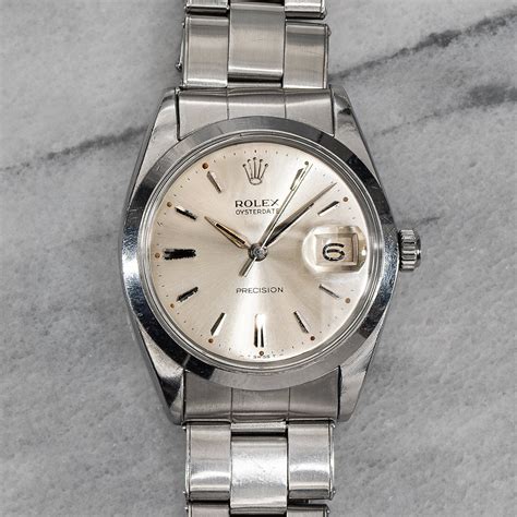 Rolex Oysterdate Precision 6694 Silver Dial