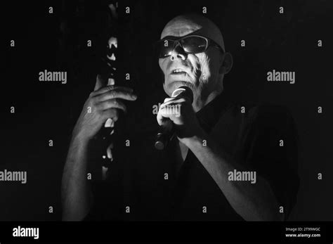 Photographs Of Andrew Eldritch Of Sisters Of Mercy Performing At