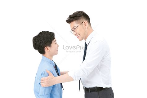 아버지는 아들을 격려 사진 무료 다운로드 Lovepik