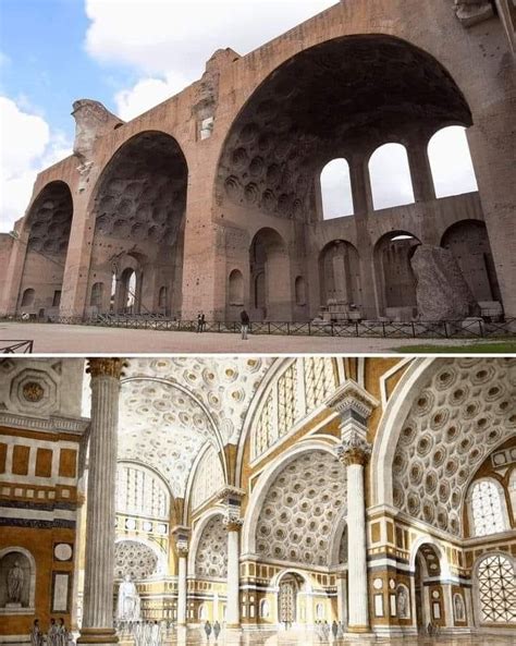 Basilica Of Maxentius In Rome Ancient Architecture Exploration Exploring Greek Architecture
