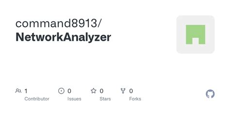 Github Command8913networkanalyzer