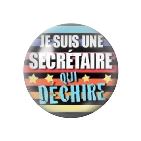 Cabochon En Verre Illustré Je Suis Une Secrétaire Qui Déchire 12 à
