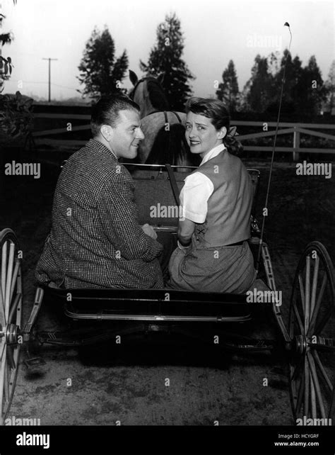 Arthur Farnsworth With Wife Bette Davis Riding On Their San Fernando