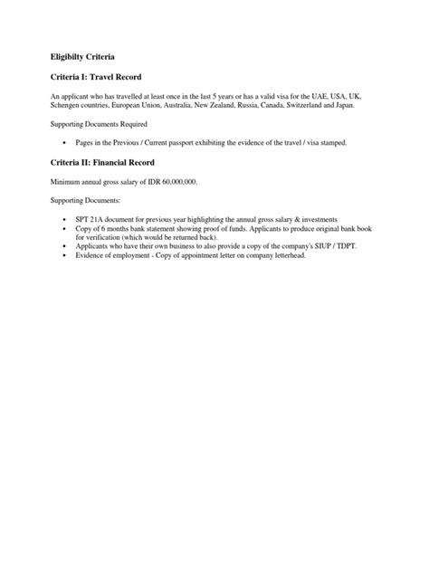 Eligibilty Criteria Pdf