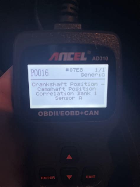 P0016 Code 2013 Frs 58k Miles Rft86