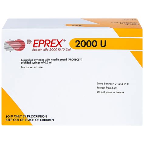 Thuốc Eprex Prefill 2000iu Janssen Trị Bệnh Thiếu Máu 6 ống