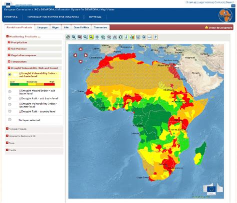 Drought Vulnerability Index At Sub Basin Level With Country Boundaries