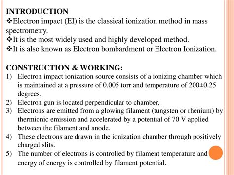 Ppt Ionization Techniques In Mass Spectroscopy Powerpoint