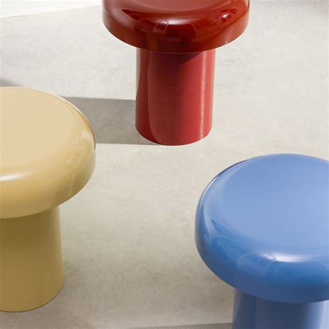 Table Dappoint Miko Métal Jaune Ø 40 X H 46 Cm Noo Ma Balkon