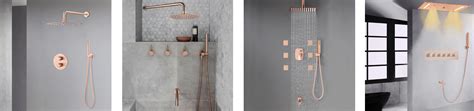 Rose Gold Showerhead Set Fontanashowers