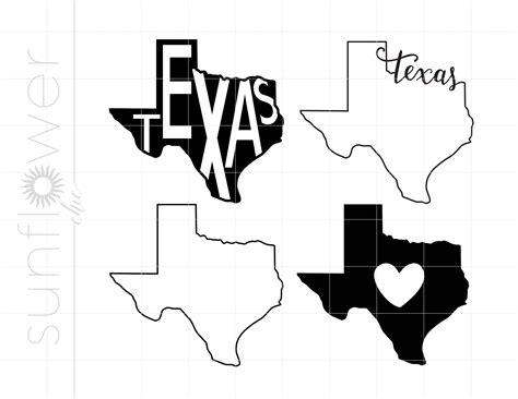 Texas Svg Bundle State Of Texas Outline Svg File Texas Silhouette