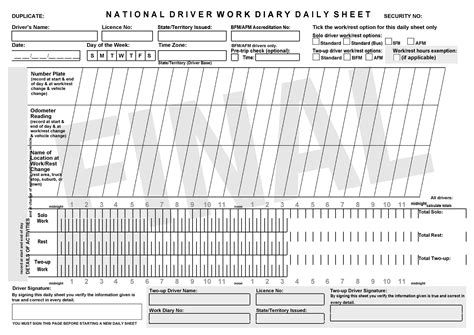 50 Printable Drivers Daily Log Books [templates And Examples]
