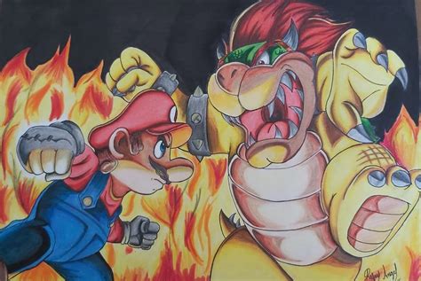 Mario Vs Bowser By Elwenrafa095 On Deviantart