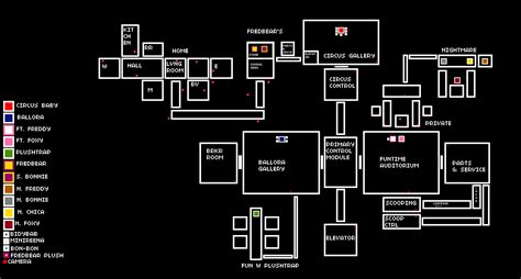 Sister Location Map Expanded Wip Rfivenightsatfreddys