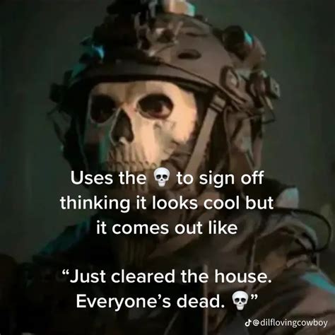 Cod Headcanons Simon Ghost Riley Quotes Ghost Cod Mw2 Quotes Cod Memes