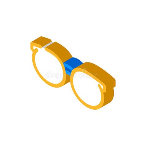 Geek Glasses Frame Isometric Icon Vector Illustration Stock Vector Illustration Of Sunglasses