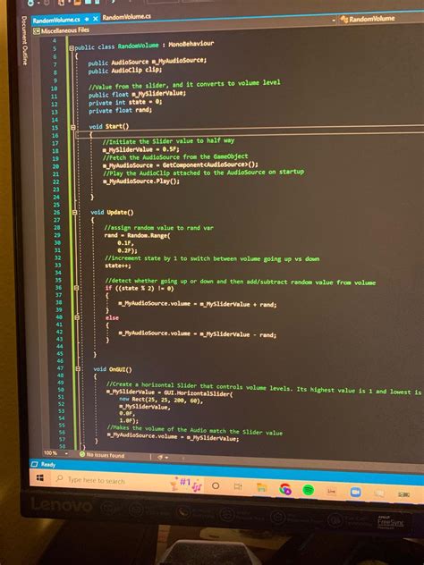Random Volume For Audio Runity3d