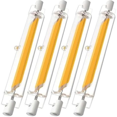 Ampoule R7s Led 118mm Cob Led R7s 20w Remplacent é Ampoule Halogène 200w Blanc Chaud 3000k