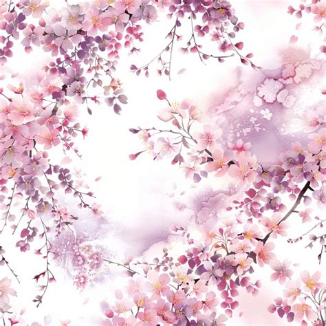 Cherry Blossom Pattern Wallpaper