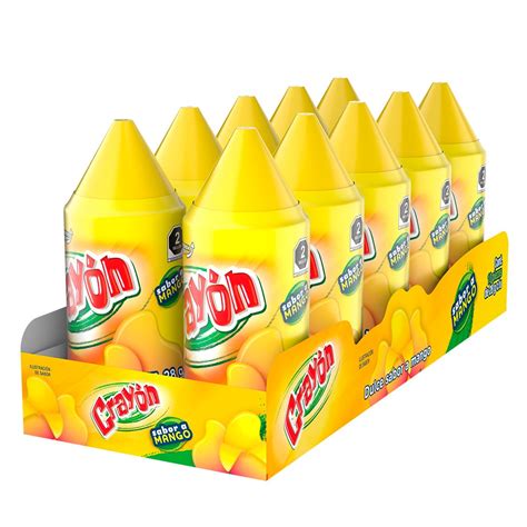 CrayÓn Sabor Mango 28g Pack 10 Piezas
