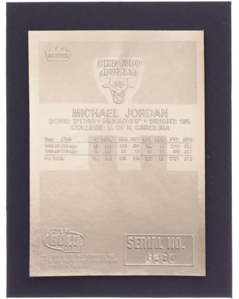Michael Jordan 1997 Fleer Rookie Feel The Game 23k Gold Signature Card