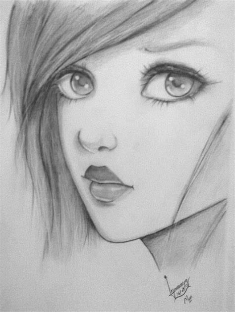 Dibujos A Lápiz Fáciles Dibujo A Lápiz Fácil De Una Niña Con