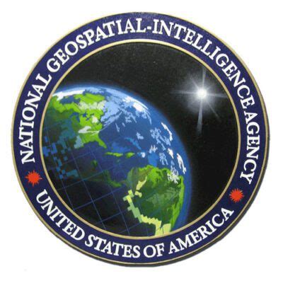 National Geospatial Intelligence Agency Seal Mahogany Plaque