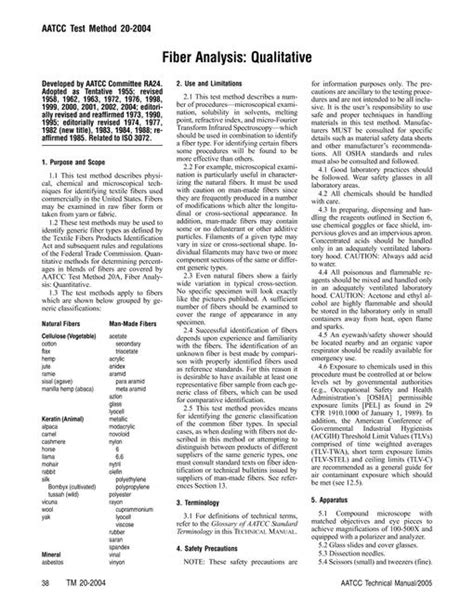 Aatcc 20 2004 Unbound Pdf Engineering And Industrial Standards