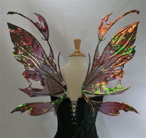 Fairy Wings Fiery Diy Fairy Wings Halloween Fairy Fairy Wings