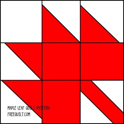 Maple Leaf Quilt Pattern Printable Printable Templates