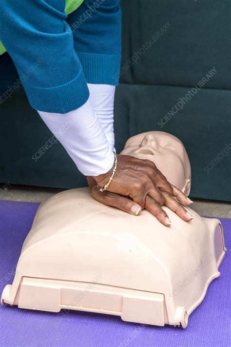 Woman Learning Cpr Stock Image C0585721 Science Photo Library