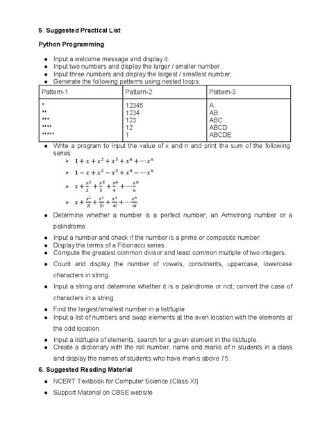 Cbse Class 12 Computer Science Syllabus 2025 New Download Pdf Here