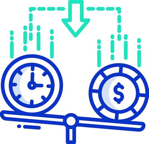Premium Vector Equity Balancesolid Outline Color Vector Illustration