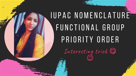 Iupac Nomenclature Functional Group Priority Order Trick Organic