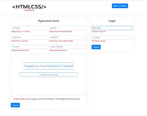 Javascript Form Validation Free Download 2 Type