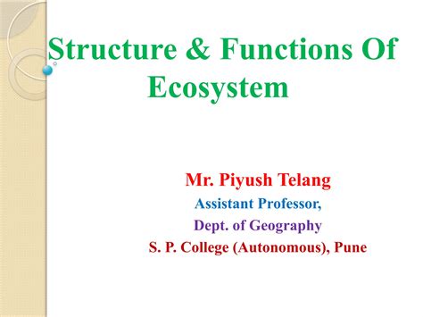 Ecosystem Typesstructure And Functionspptx