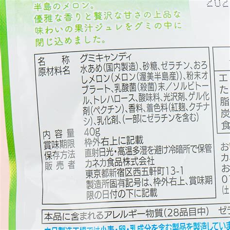 Kaneka Foods Lactic Acid Gummy Candy Atsumi Melon Japan Candy Store