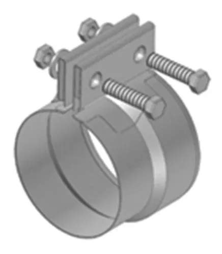 Abraçadeira Tubo Escapamento 4 Polegadas Flexível Inox Frete Grátis