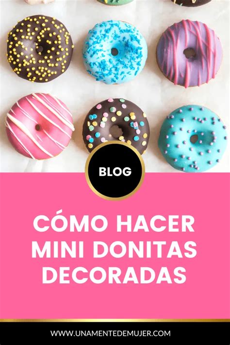 Cómo Hacer Mini Donitas Decoradas