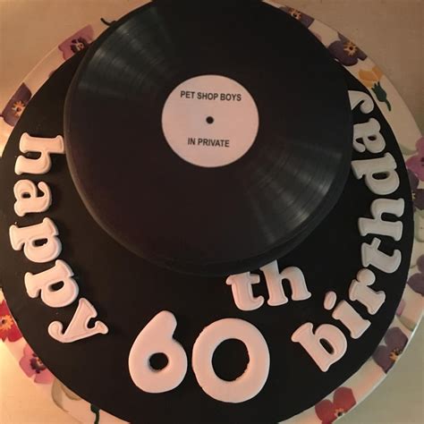 Vinyl Record Cake For Dads Birthday