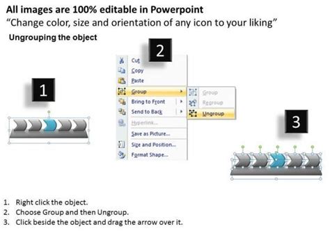 Flow Ppt Background Five Steps Working With Slide Numbers Linear Process Image