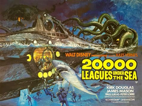 20 000 Leagues Under The Sea Vintage Movie Posters