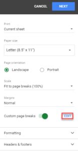 Insert And Remove Page Breaks In Excel Google Sheets Automate Excel