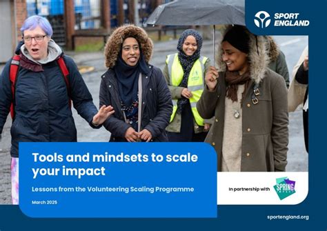 New Learning Paper On Scaling Impact With Sport England Spring Impact