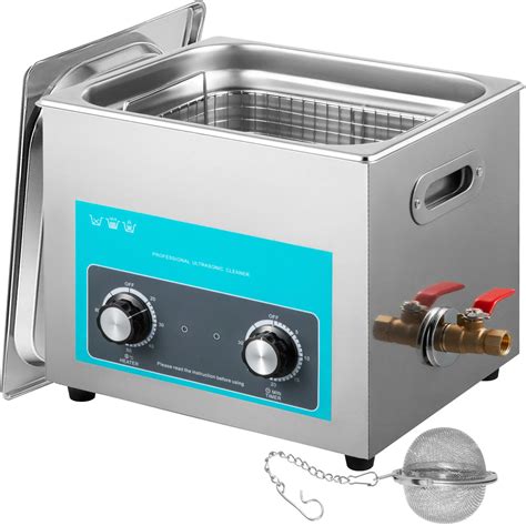 Vevor 10l Ultrasonic Cleaner 304 Stainless Steel Professional Knob