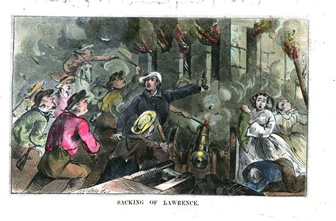 Sacking Of Lawrence Civil War On The Western Border
