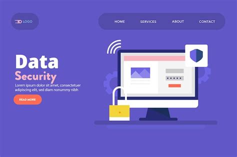 Premium Vector Data Security With Password Protection Vector