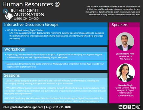 human resources at intelligent automation week 2020